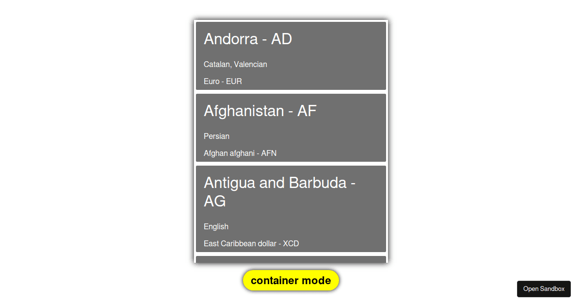 virtualscroll - Codesandbox
