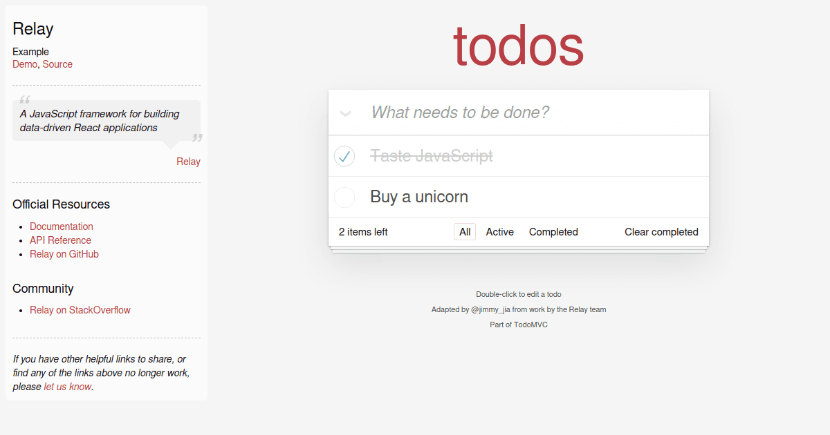 taion/relay-todomvc - Codesandbox