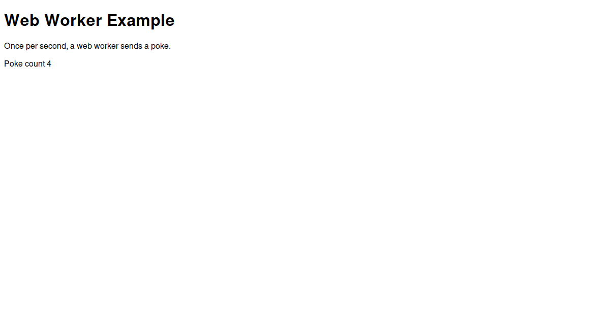 Web Worker Example Codesandbox