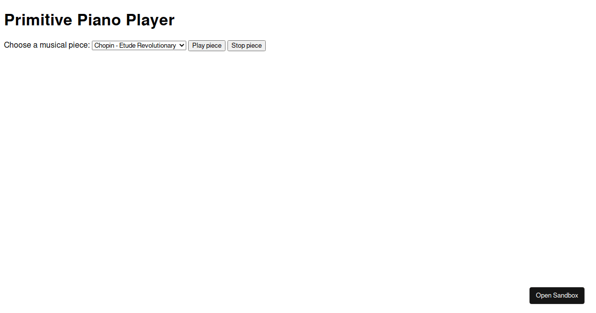 MIDI Piano Player (forked) - Codesandbox