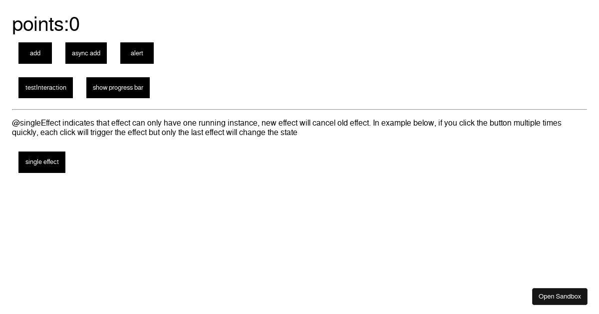 Service-Store Example - Codesandbox