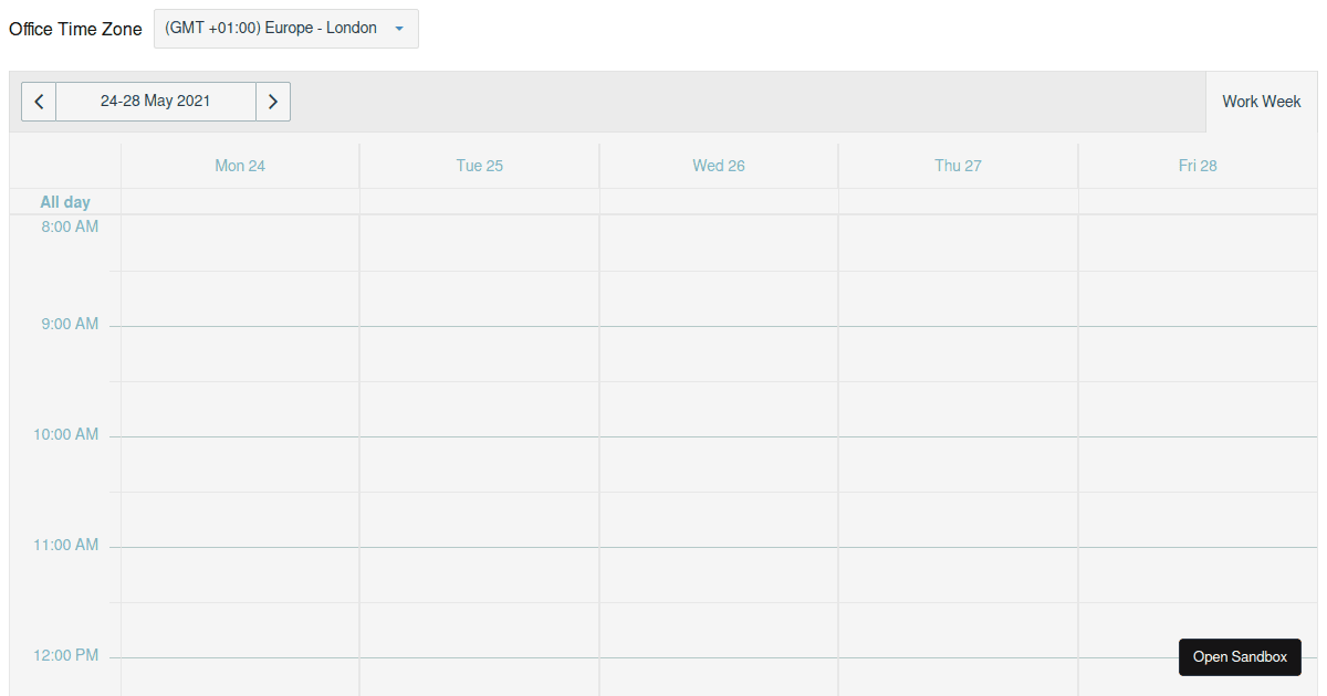 Time Zone Support - DevExtreme Scheduler - Codesandbox Time Zone Support - DevExtreme Scheduler - Codesandbox