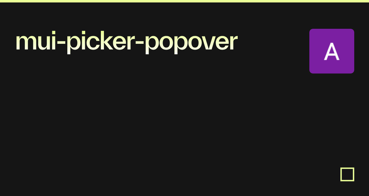 mui-picker-popover - Codesandbox