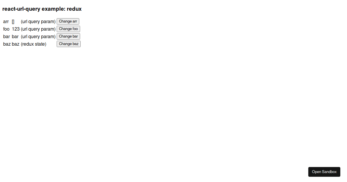 pbeshai/react-url-query: redux - Codesandbox