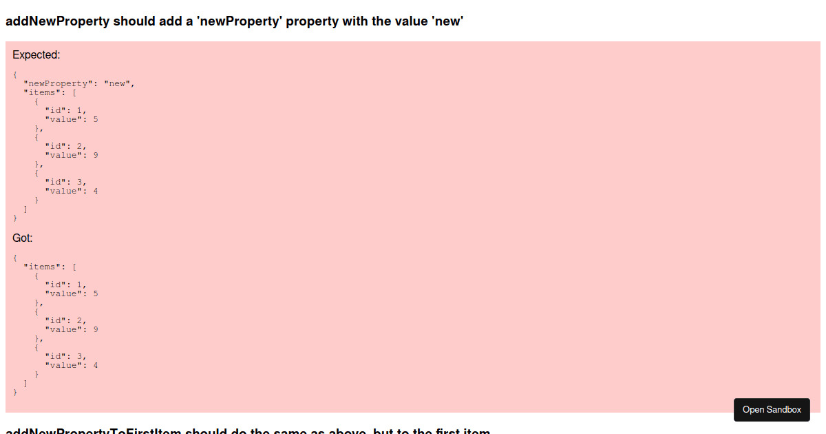 Ramda Exercises - Codesandbox
