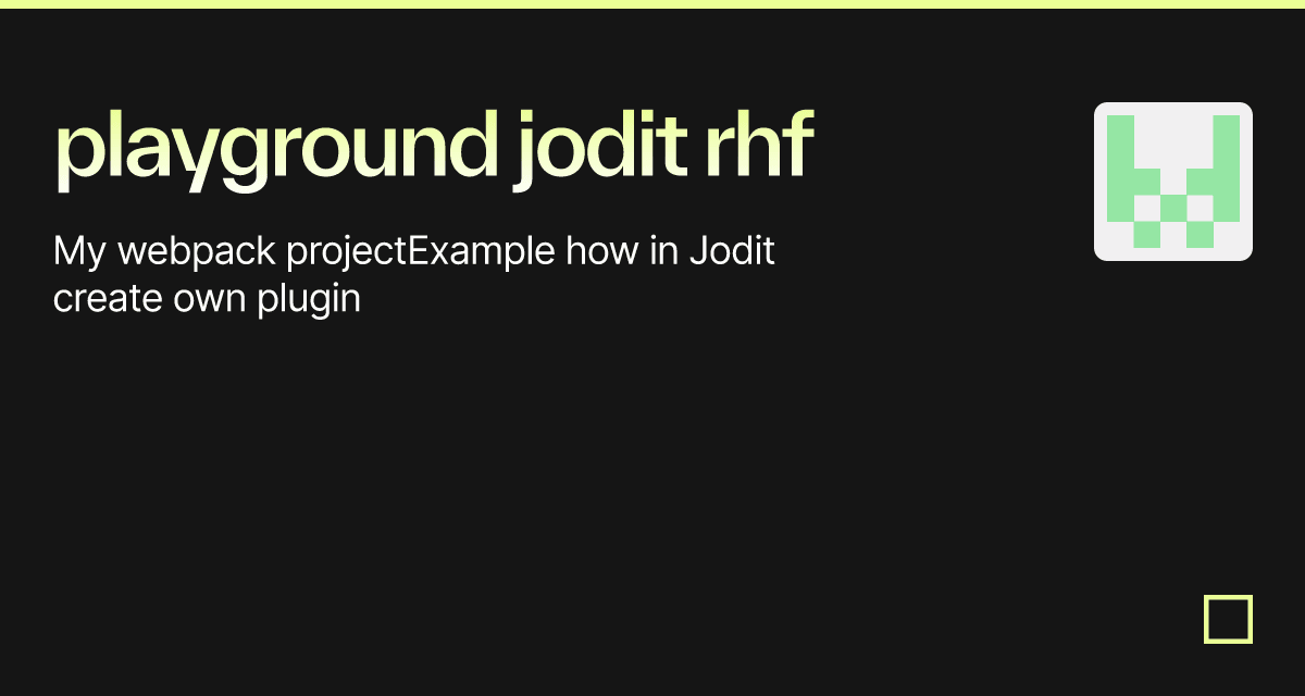 playground jodit rhf - Codesandbox
