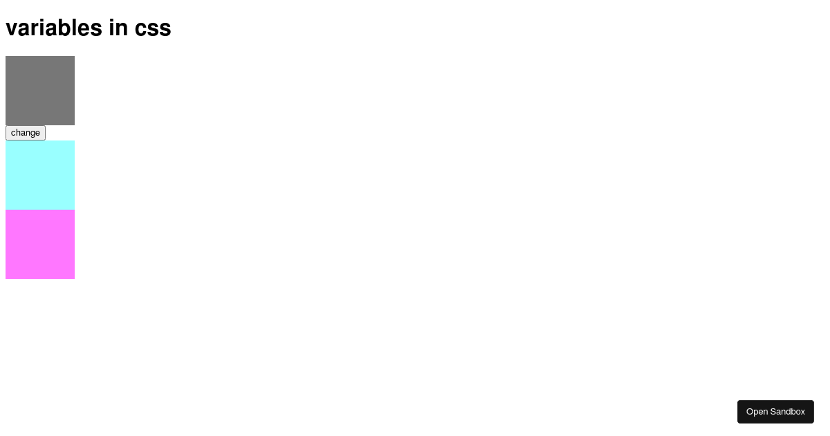 variable-css-color - Codesandbox