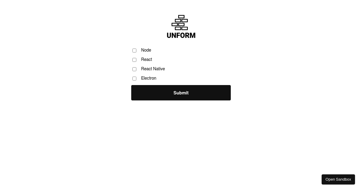 unform-checkbox - Codesandbox