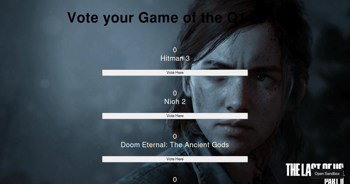 Games (forked) - Codesandbox