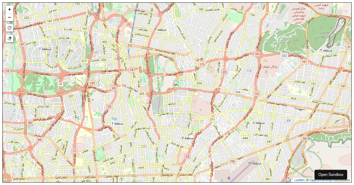 React Typescript Leaflet Geomon Codesandbox