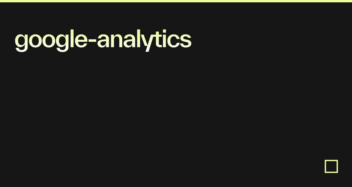 google-analytics - Codesandbox