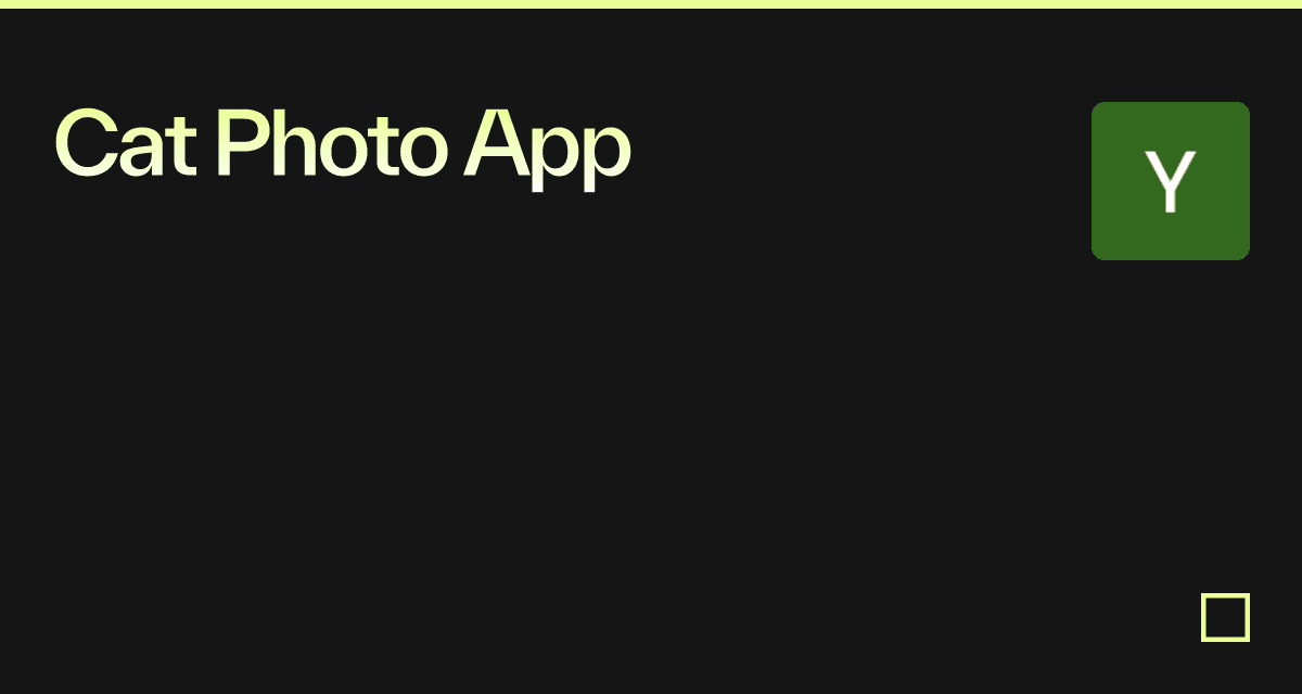 Cat Photo App - Codesandbox