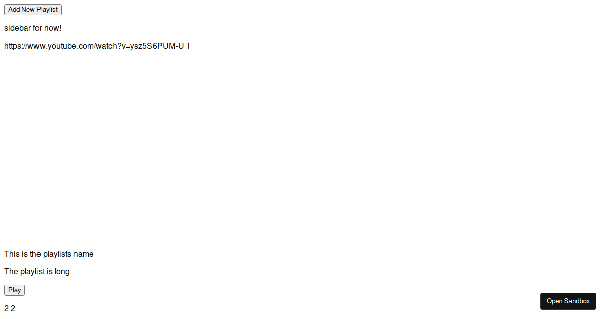 Reactplayer Example Codesandbox