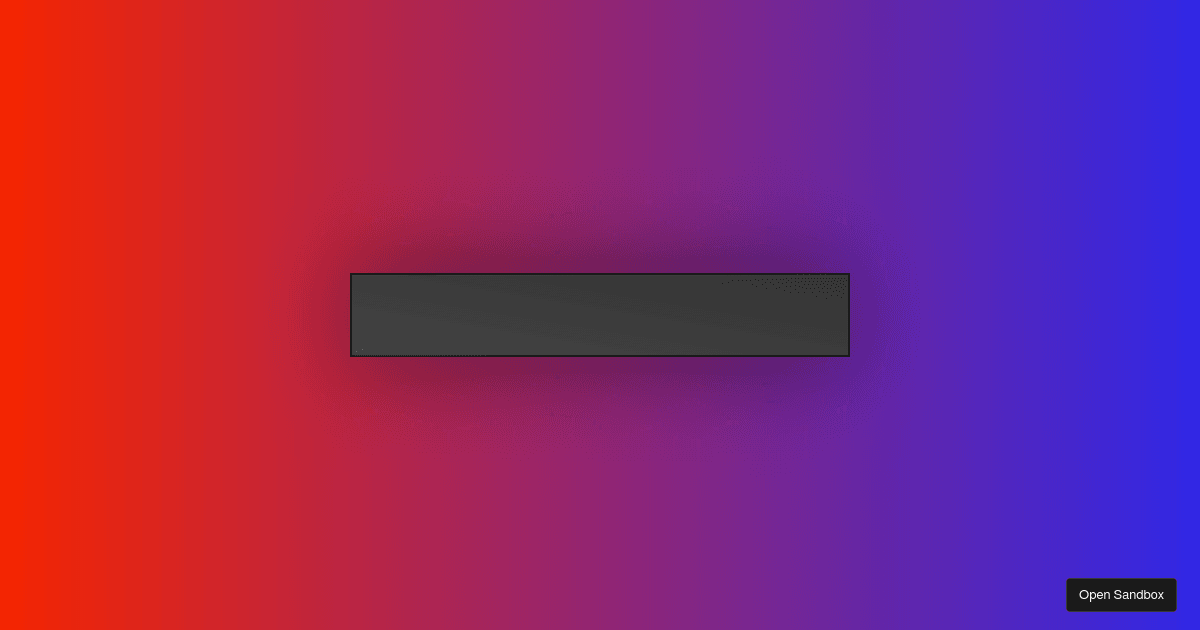 Text Input With Glowing Typing In React Codesandbox