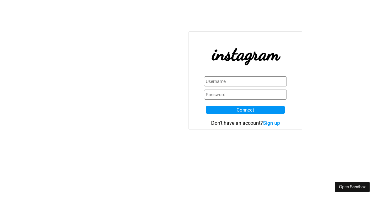 insta-clone - Codesandbox
