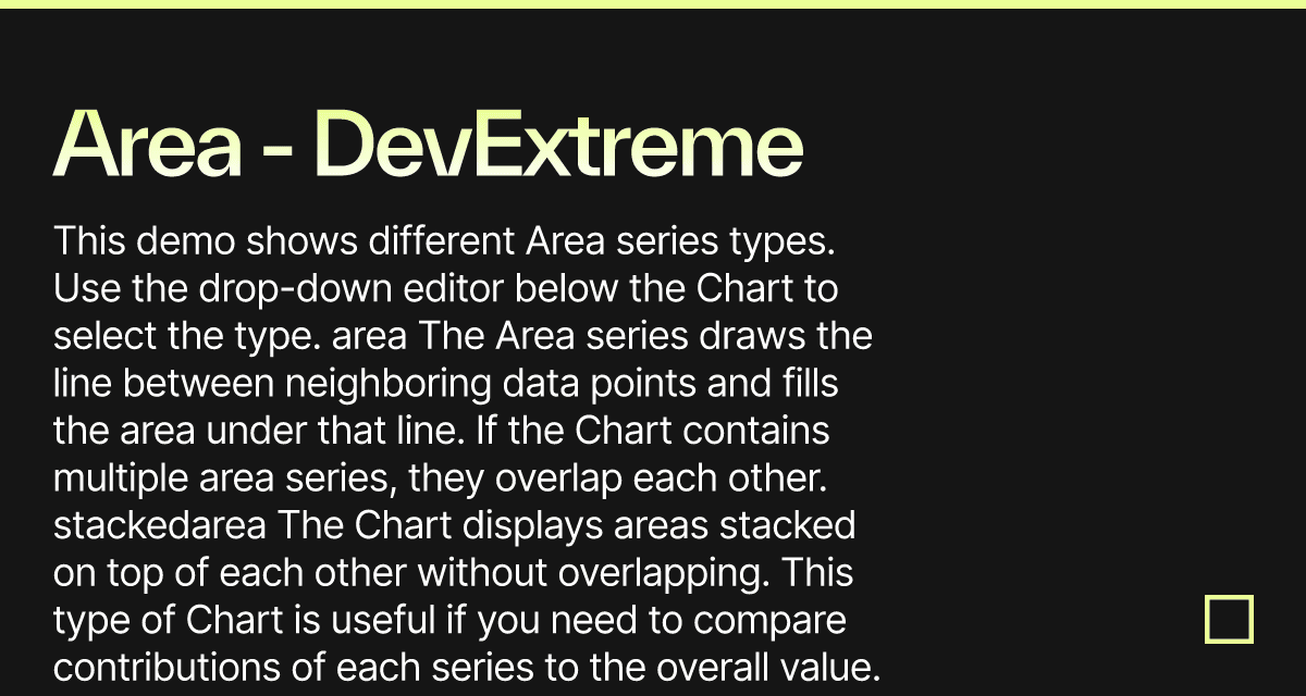 Area - DevExtreme Charts - Codesandbox