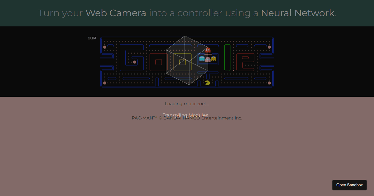pacman-webcam - Codesandbox
