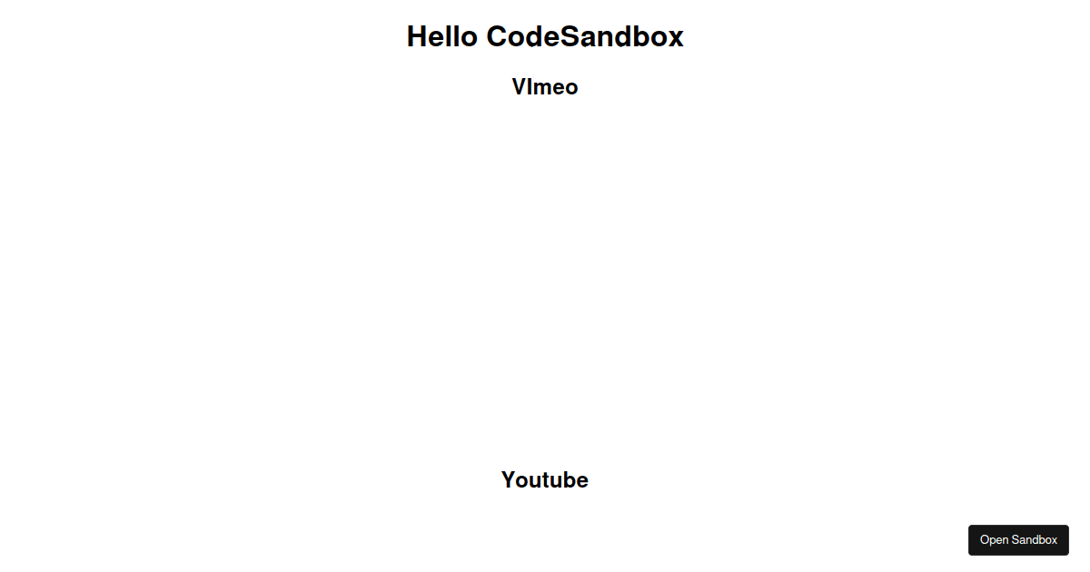 reactplayer-sample - Codesandbox