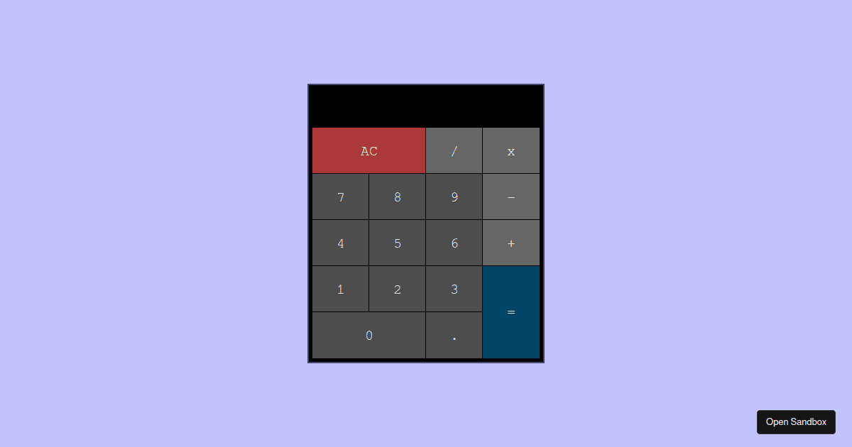calculator - Codesandbox