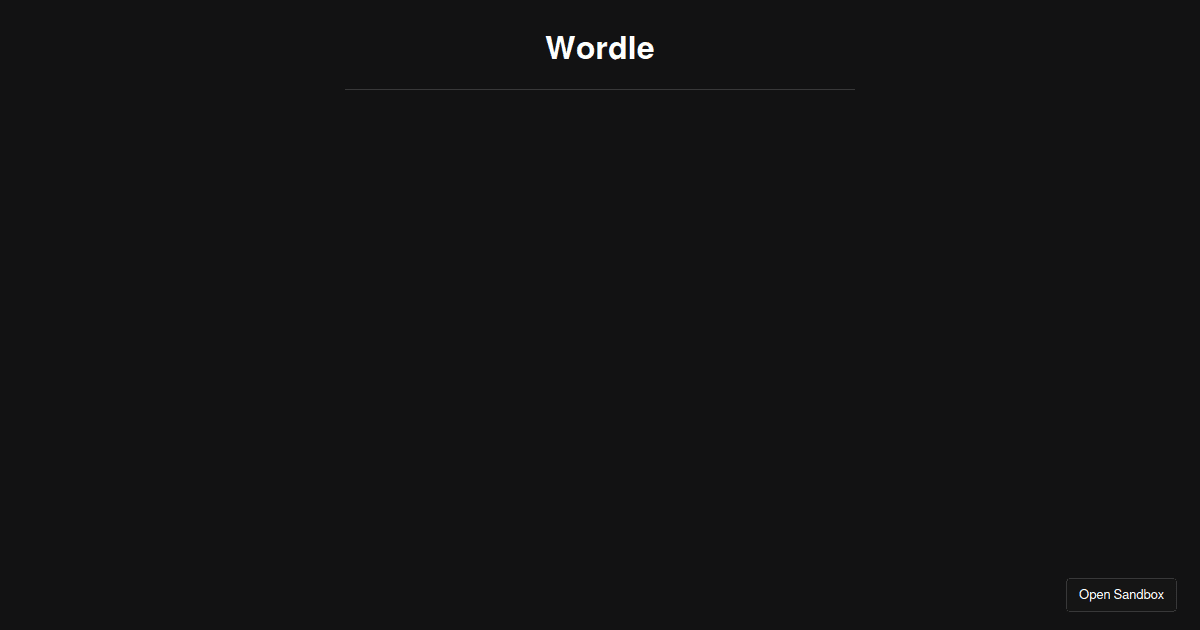 wordle-student-facing - Codesandbox