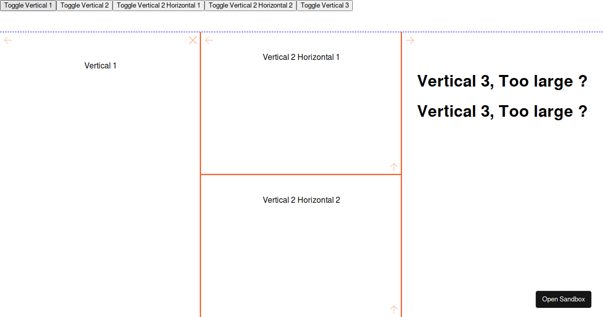 Resizable Pane Group - Codesandbox