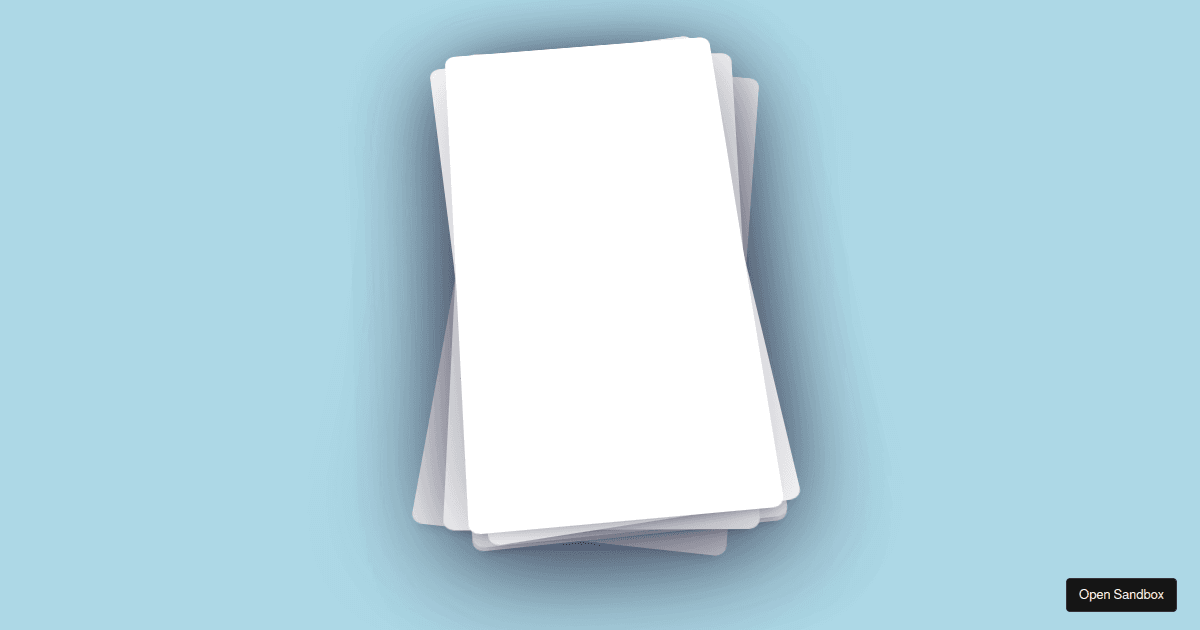 spring-cards-stack - Codesandbox