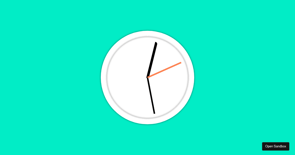 clock - Codesandbox