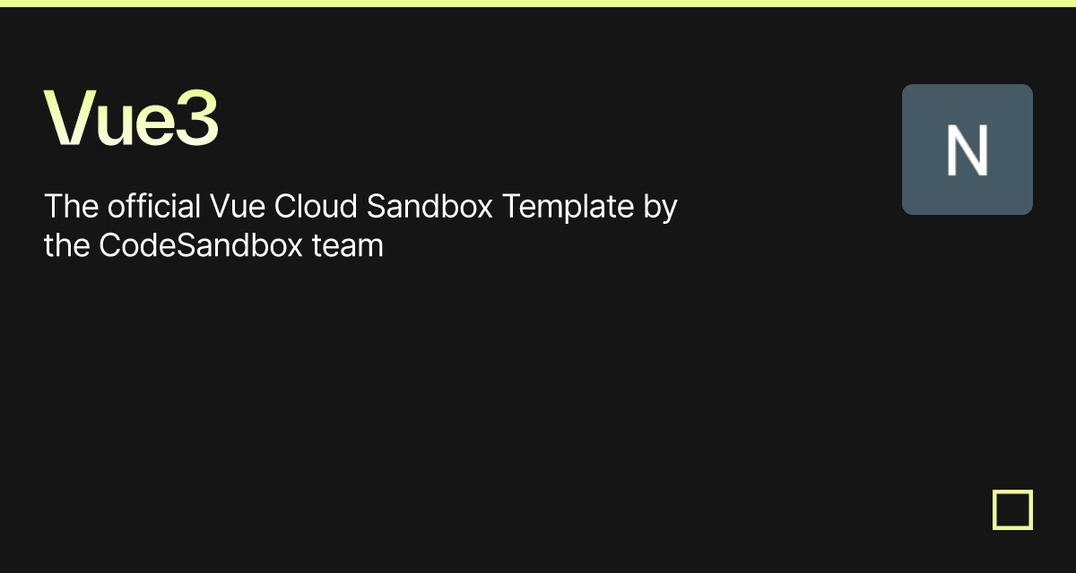 Vue3 - Codesandbox