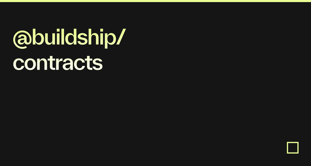 @buildship/contracts - Codesandbox
