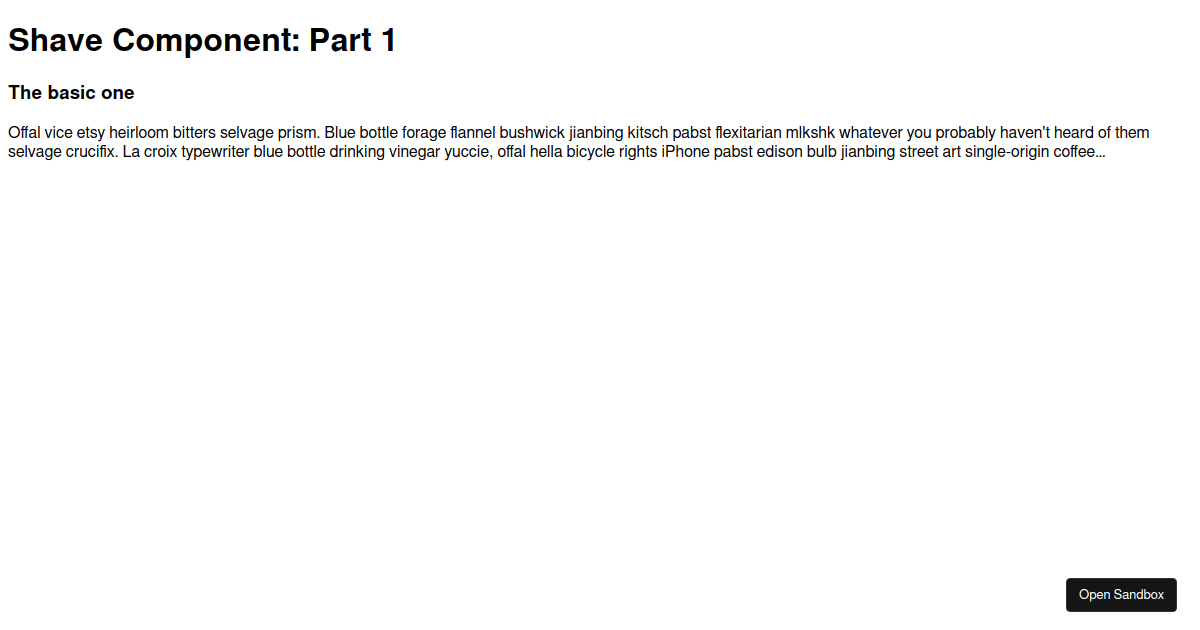 reactify-shave-part-1 - Codesandbox