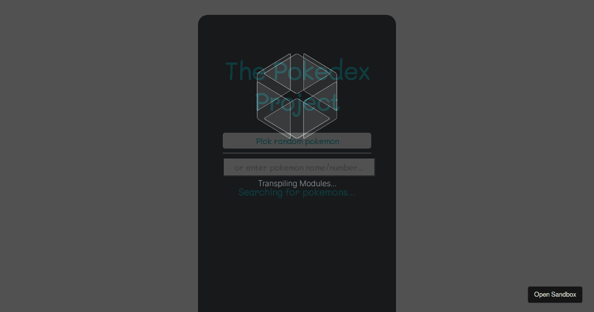 pokedex-project-search-api - Codesandbox