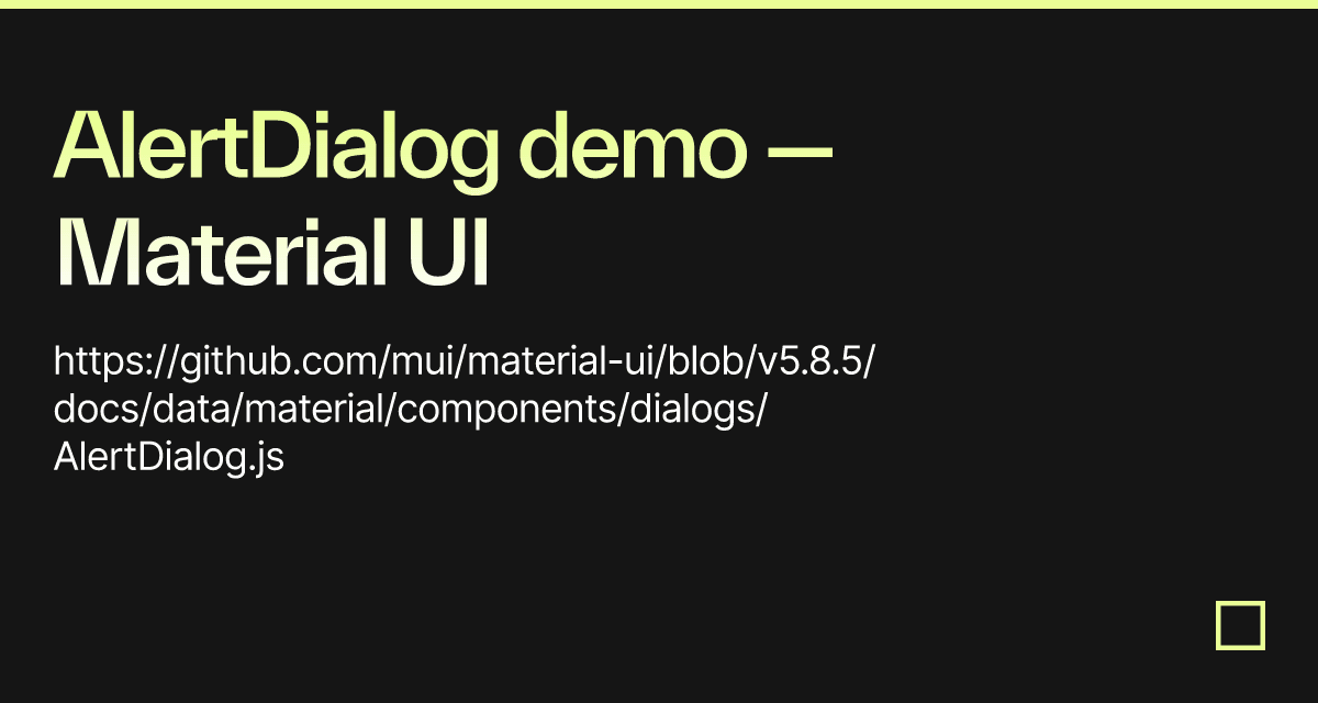 AlertDialog demo — Material UI - Codesandbox