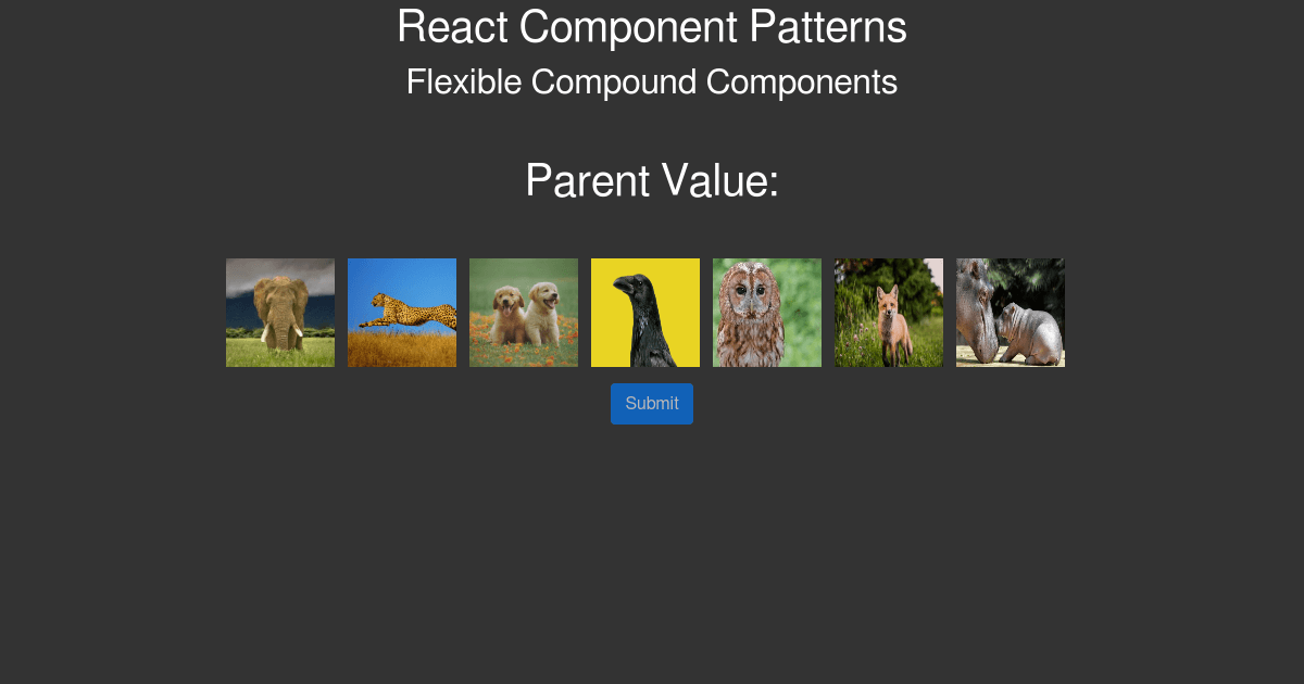 Flexible Compound Components Radio Image Form Codesandbox