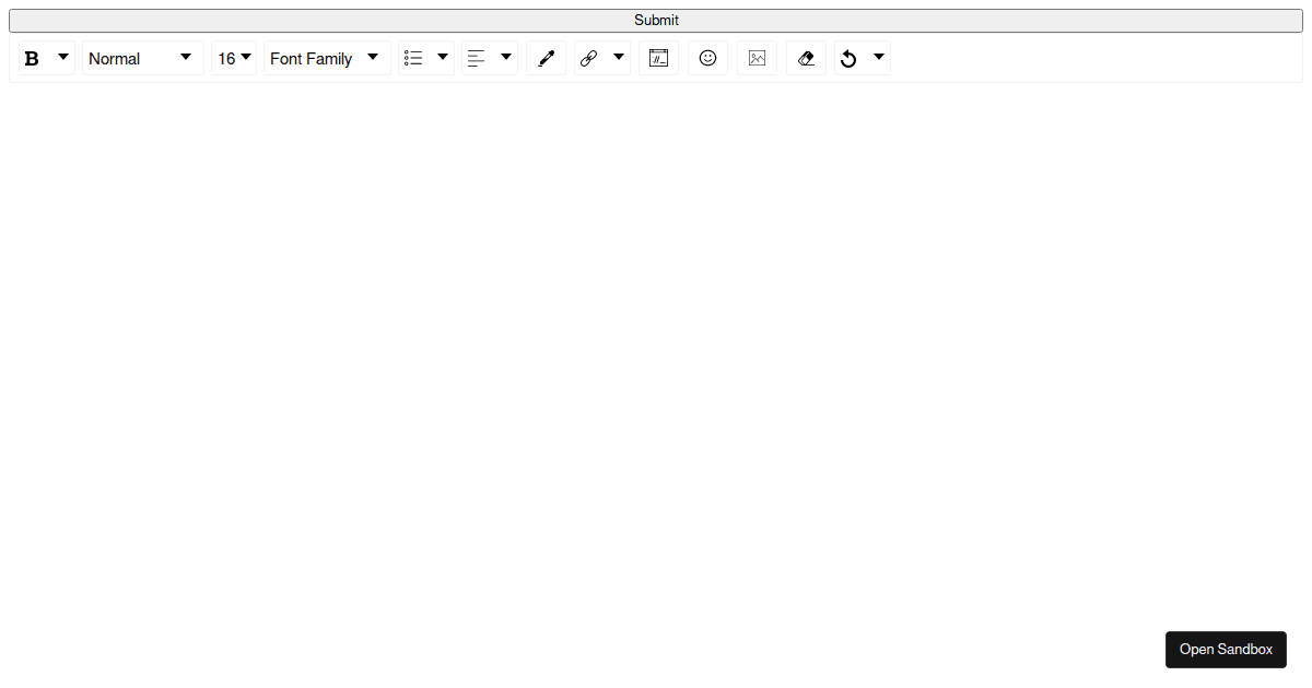 React Draft Wysiwyg Redux Forms Forked Codesandbox
