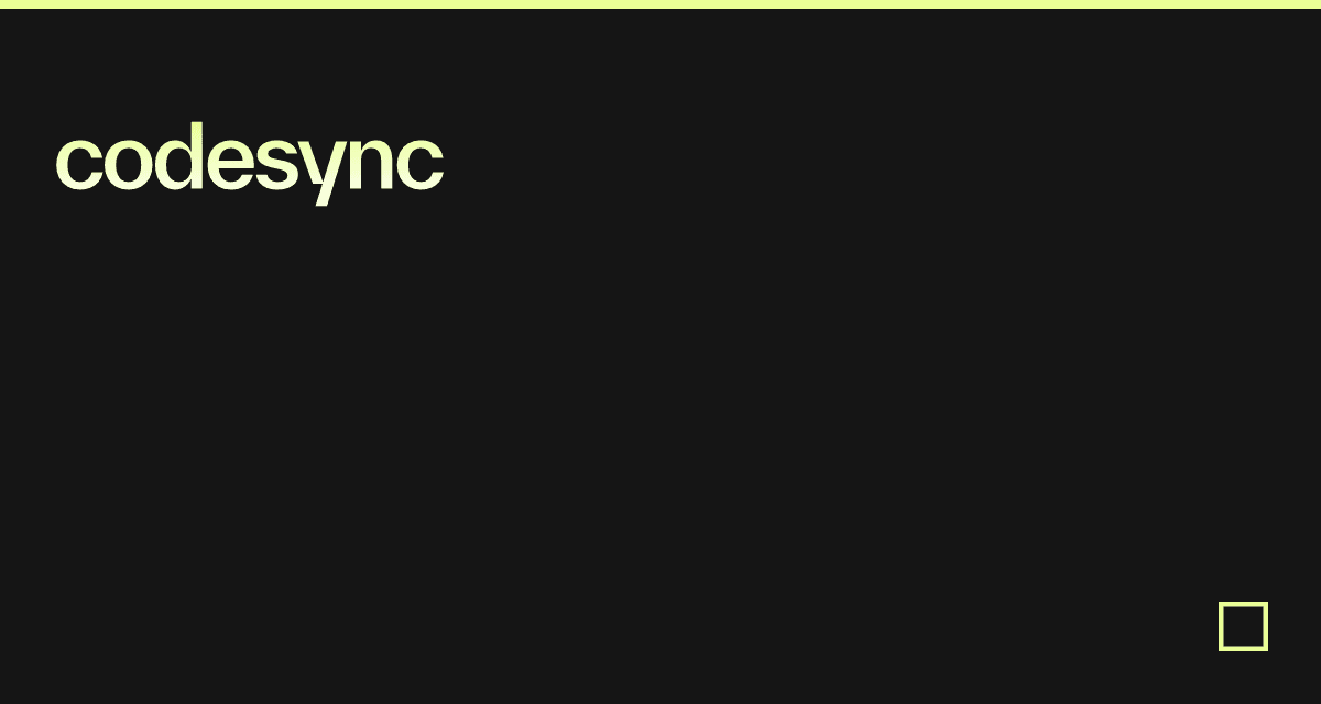 codesync - Codesandbox
