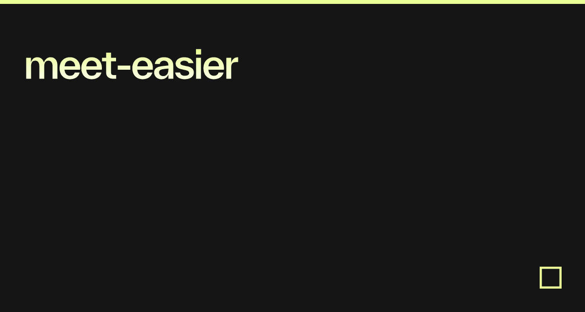 meet-easier - Codesandbox