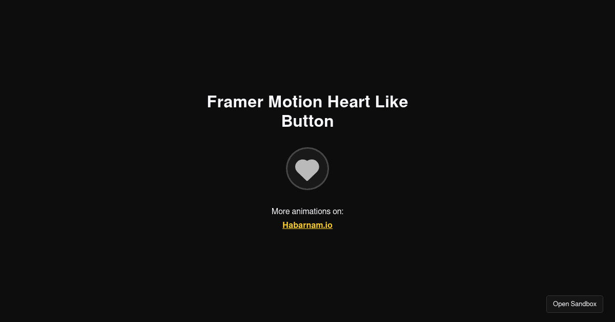 framer-motion-like-button-effect-example - Codesandbox