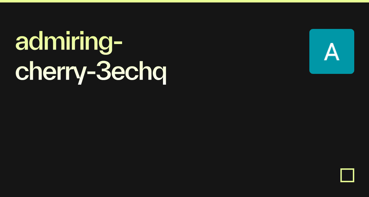 admiring-cherry-3echq - Codesandbox