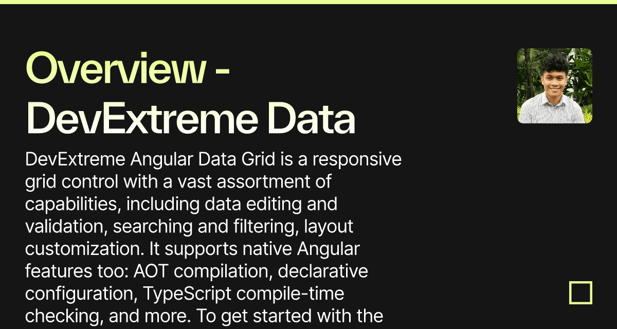 Overview - DevExtreme Data Grid (forked) - Codesandbox