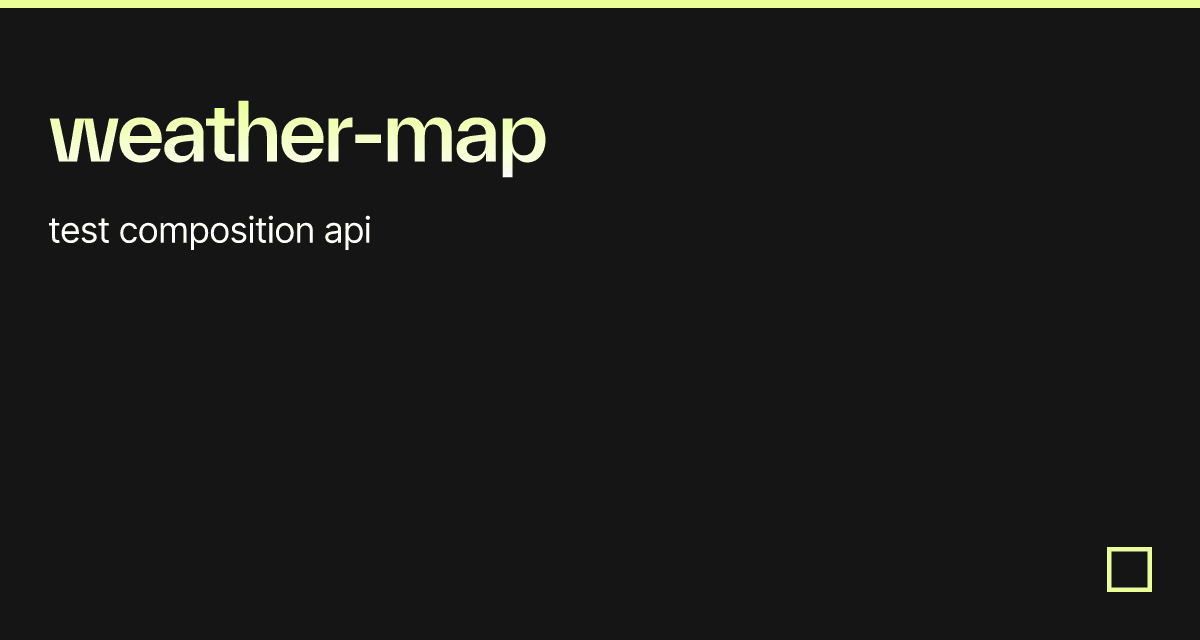 weather-map - Codesandbox