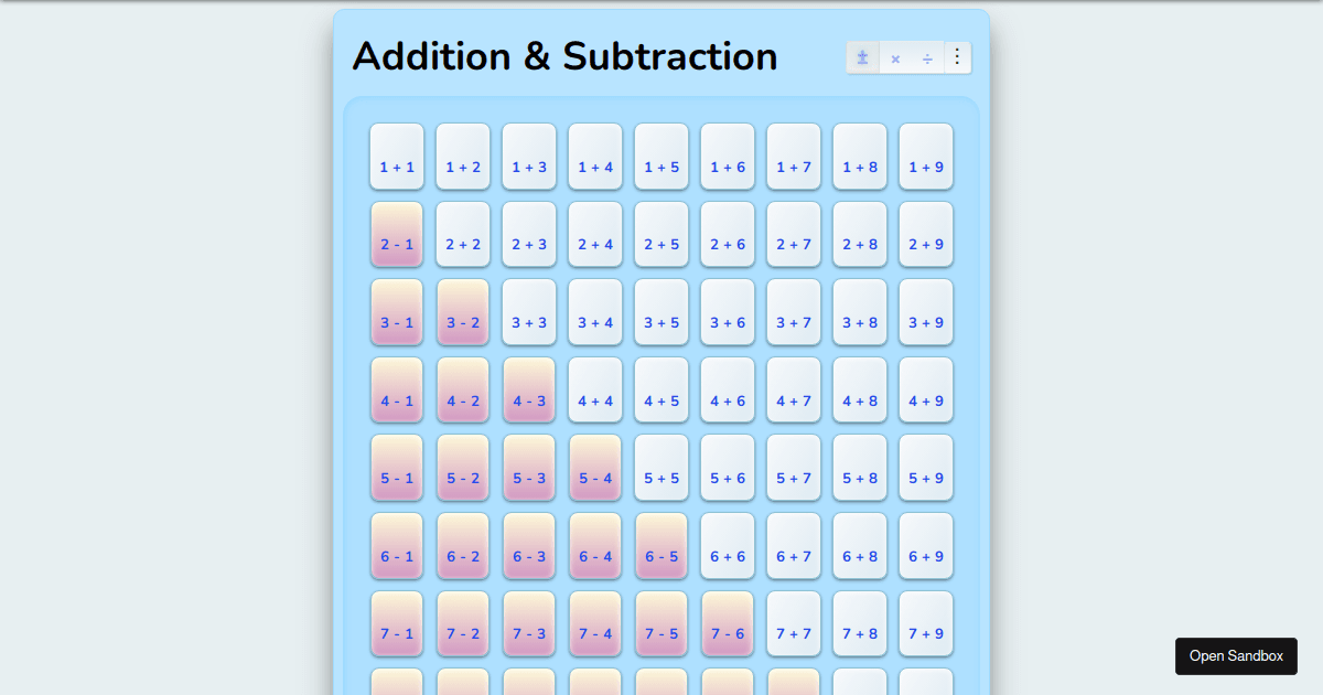 math-keyboard - Codesandbox