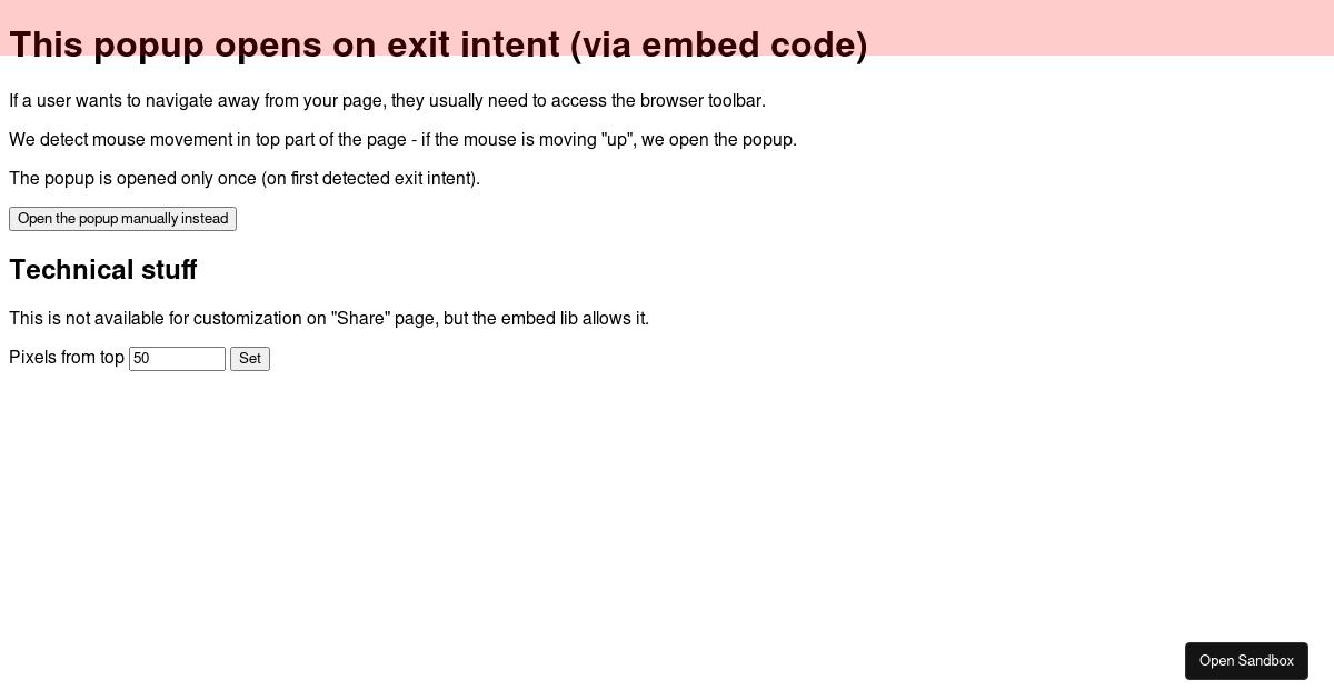 exit-html - Codesandbox