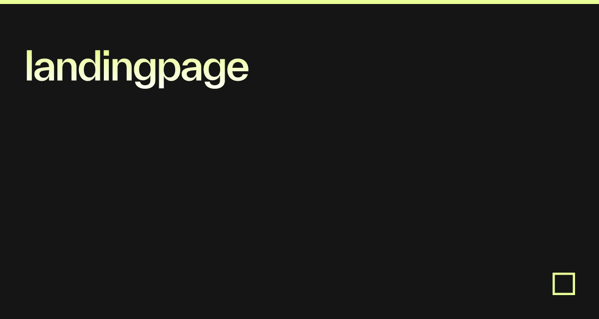 landingpage - Codesandbox