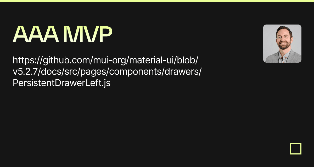 AAA MVP - Codesandbox