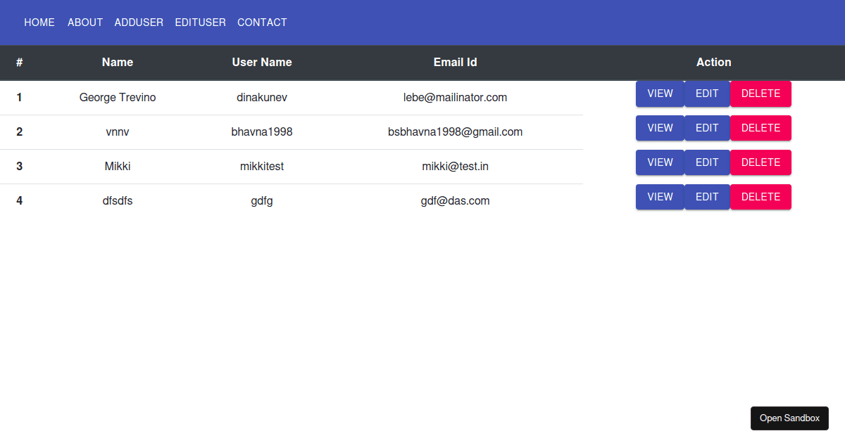 Crudoperations Api Routing Codesandbox