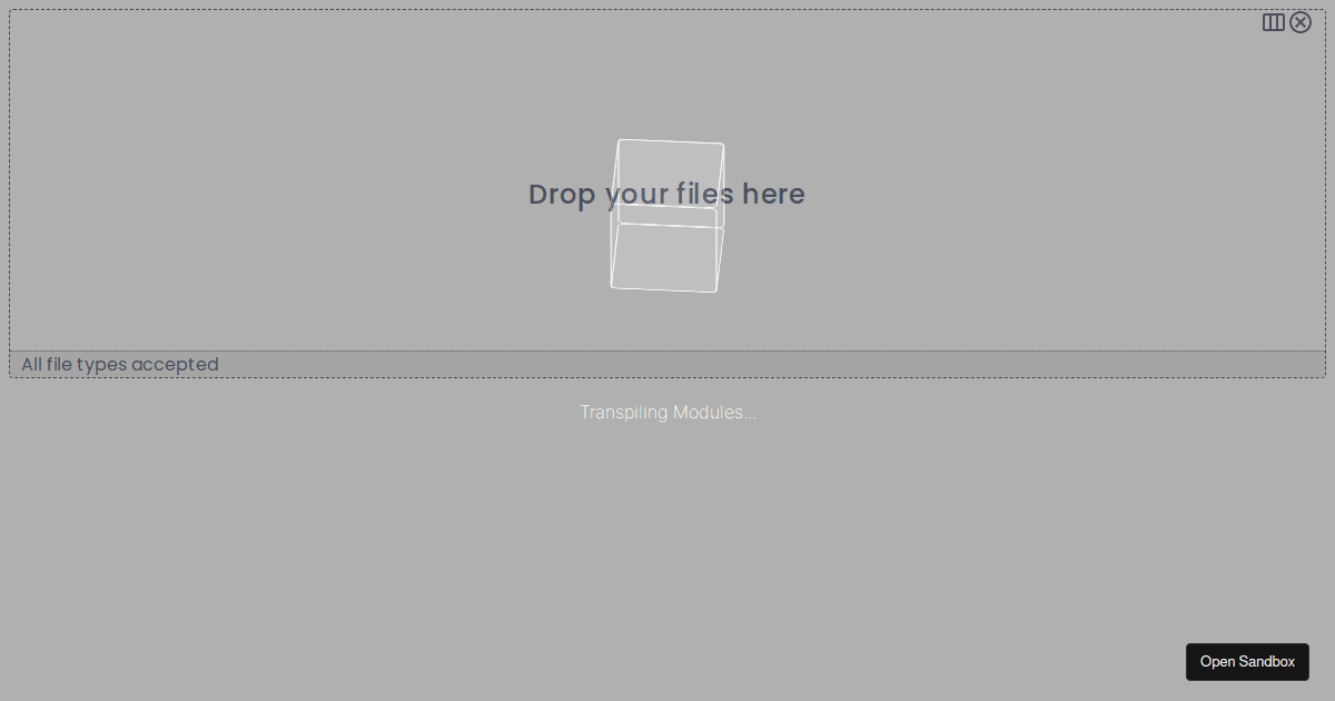 Dropzone Ui Basic Codesandbox
