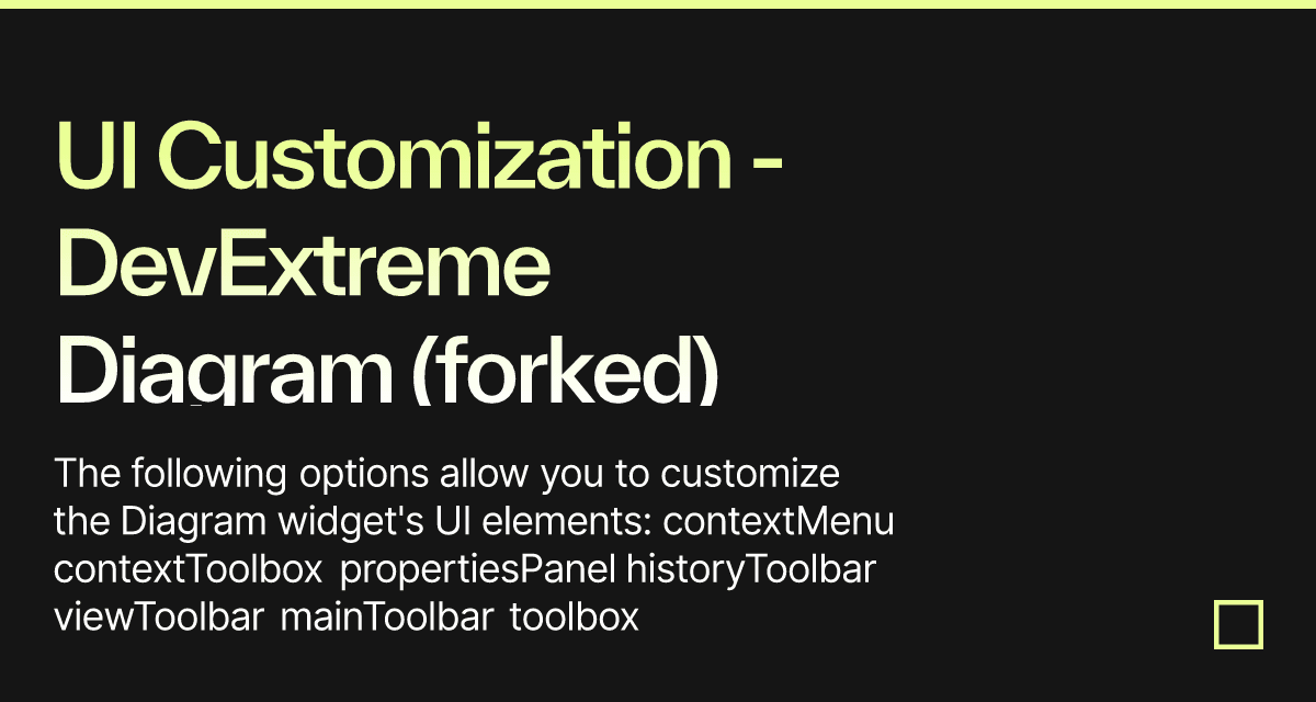 UI Customization - DevExtreme Diagram (forked) - Codesandbox