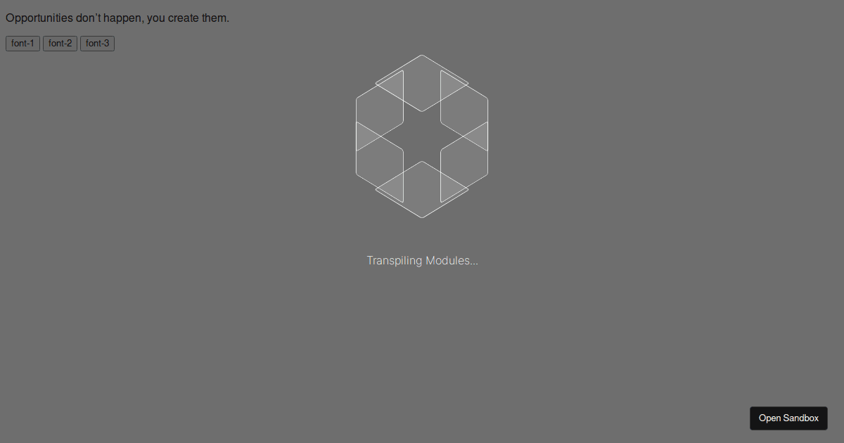 changing-fonts - Codesandbox