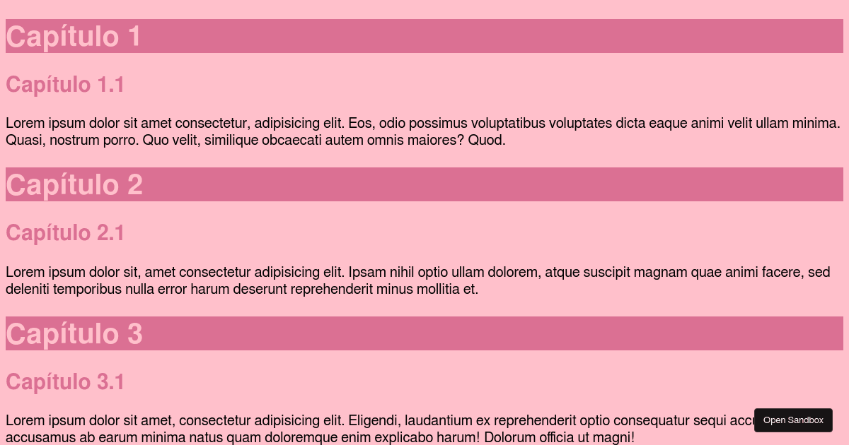 CSS - externo - Codesandbox