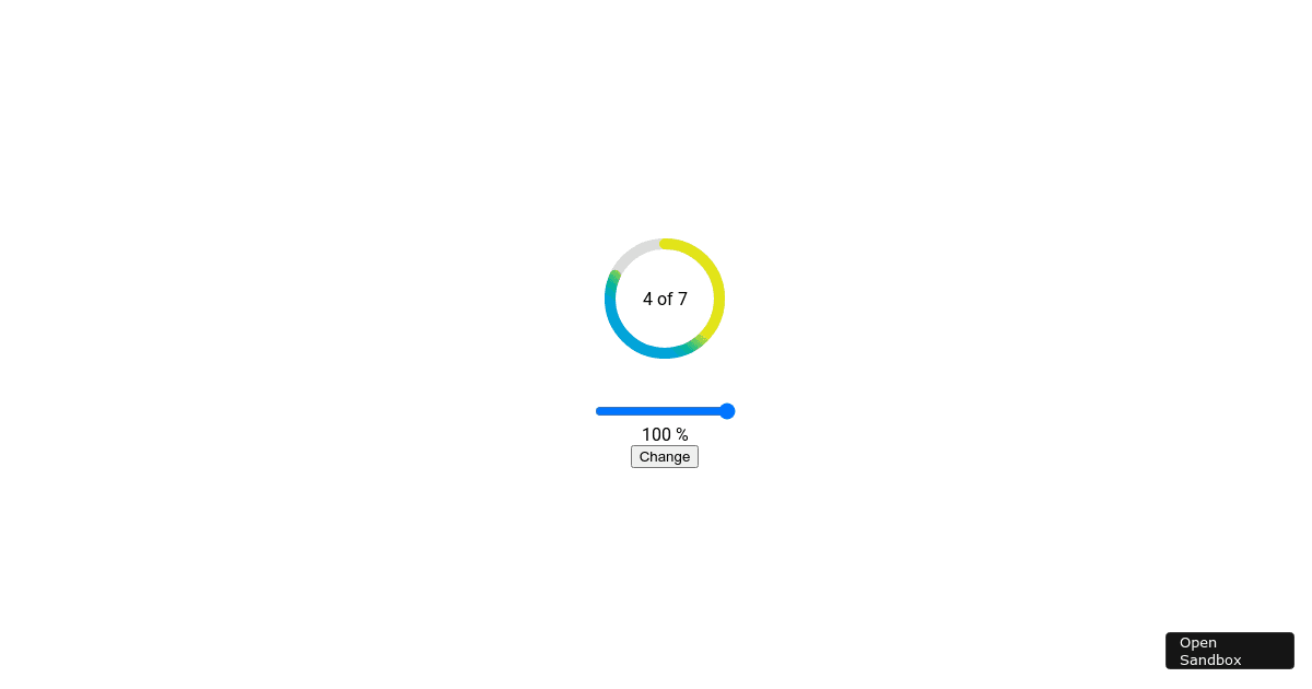 Minimal Svg Circular Progress Indicator Codesandbox
